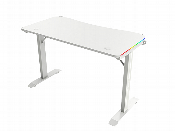 שולחן גיימינג DRAGON GAMING TABLE RGB T5 צבע לבן | שולחנות גיימינג