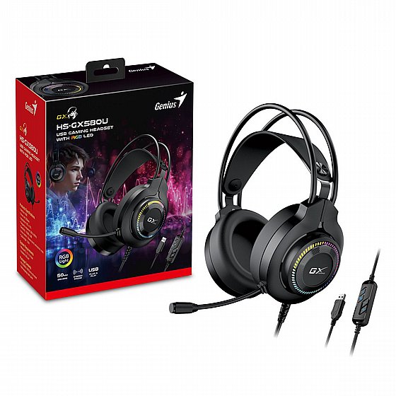 אוזניות גיימינג GENIUS GAMING HEADSET HS-GX580U | ציוד היקפי | אוזניות