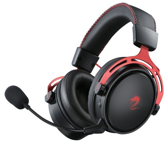 אוזניות אלחוטיות DRAGON HEADSET TITANIUM (אדום) | ציוד היקפי | אוזניות