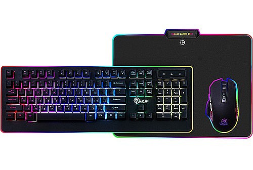 ערכת גיימינג DRAGON PC PRO KIT 3 IN 1 RGB | ציוד היקפי | אוזניות